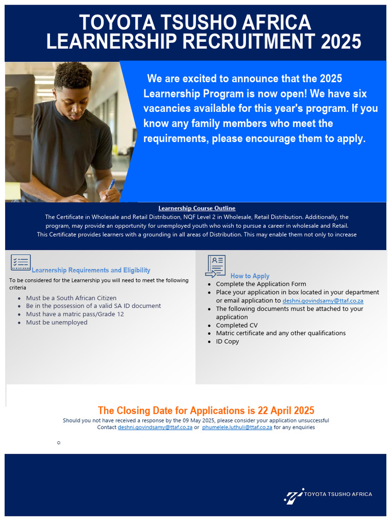 Learnership Internal Advert | PDF