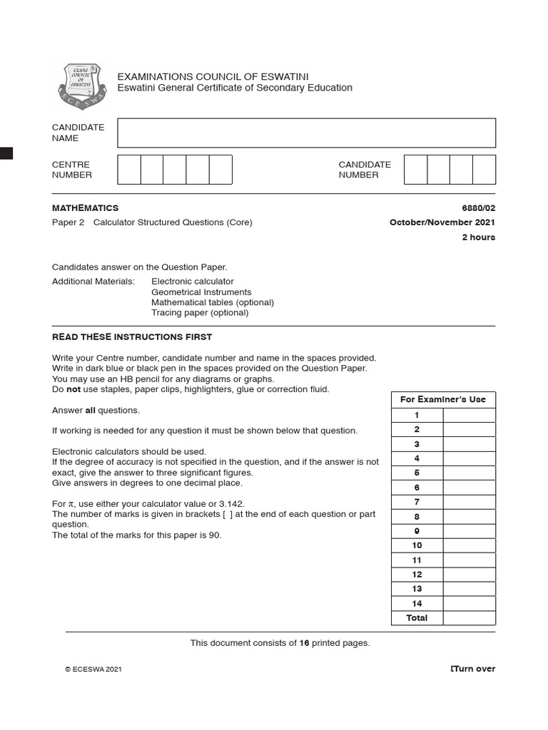 ABET Level 4 Math Exam Paper 2021 | PDF | Sphere | Shape