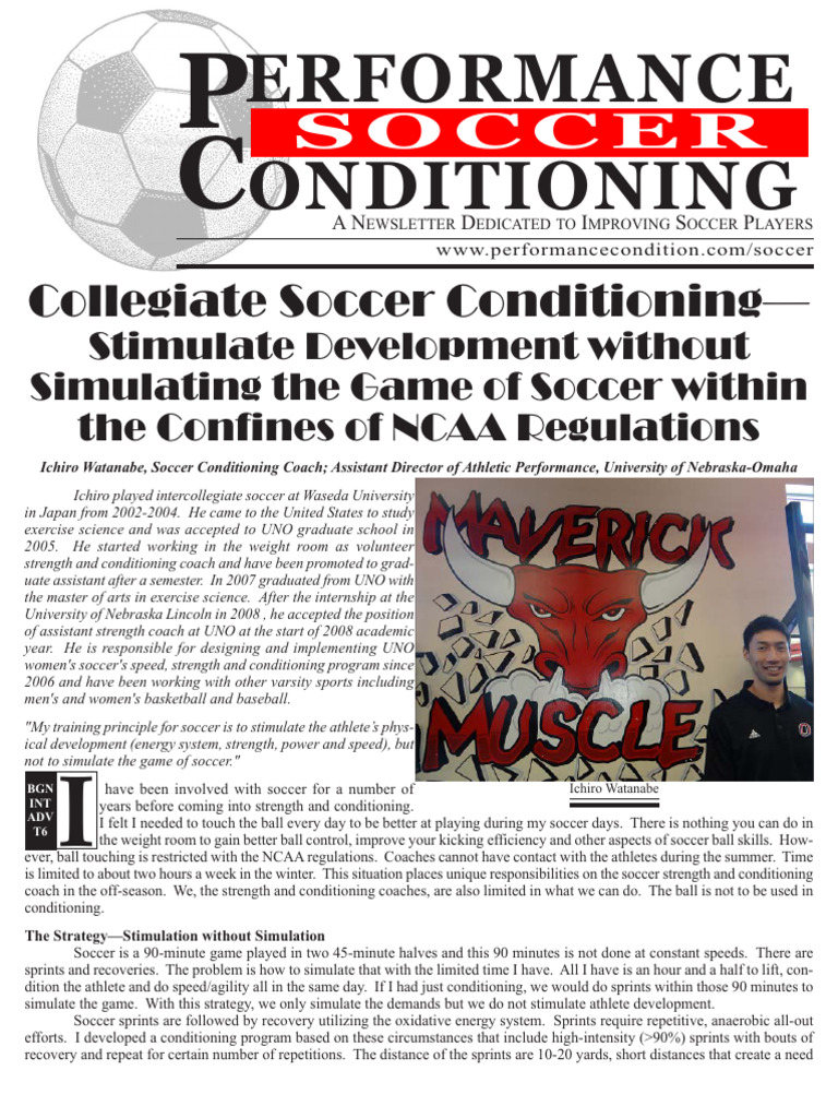 PSC College Soccer Conditioning Program | PDF | Strength Training ...