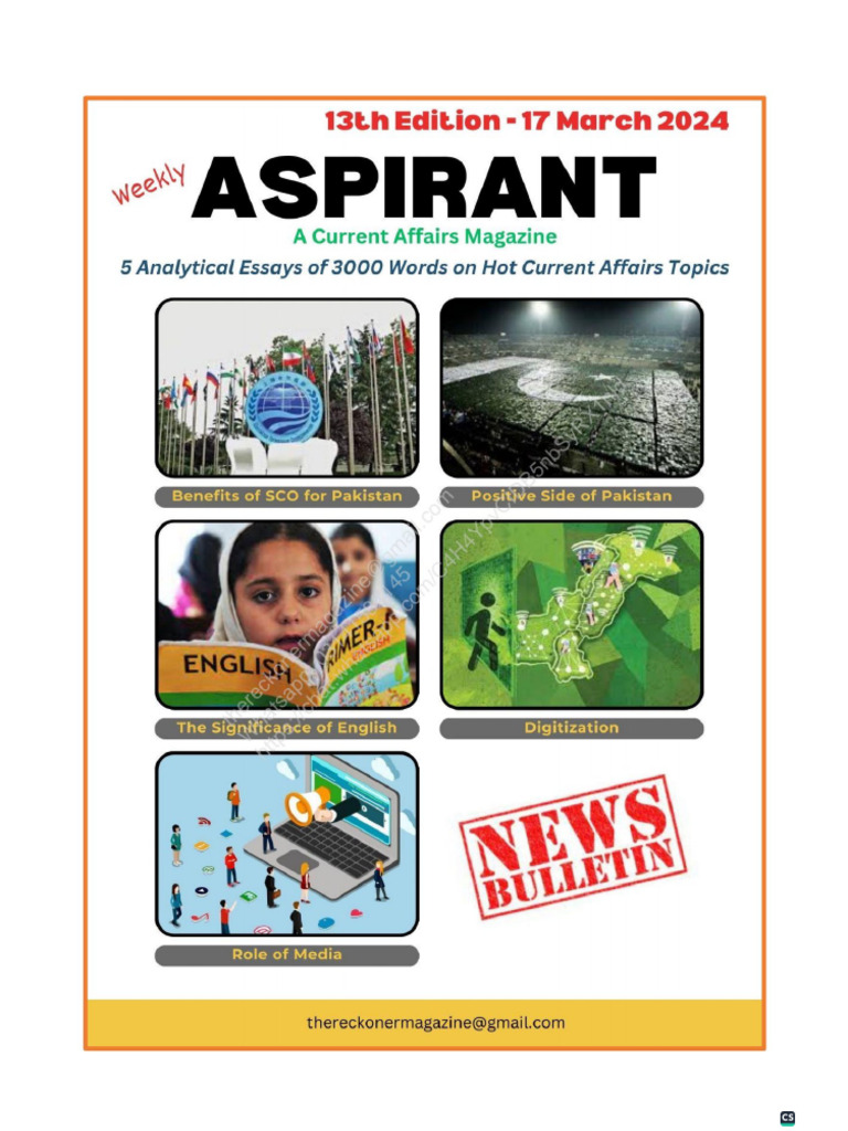 5 Css Essay (Solved) + Current Affairs | PDF