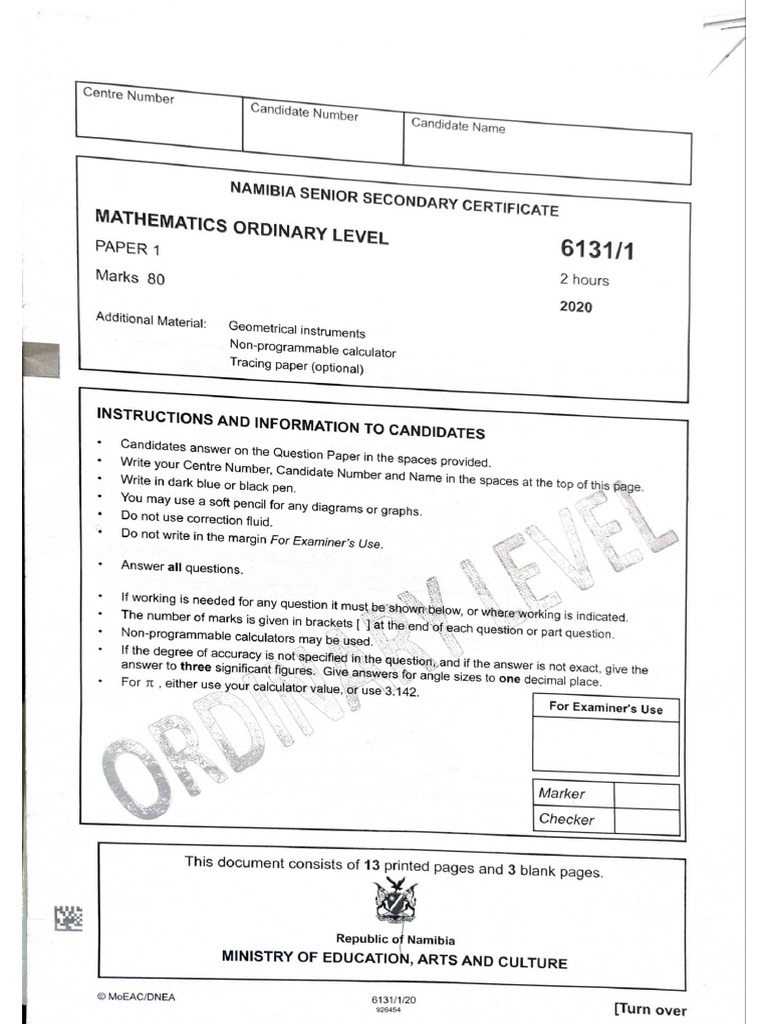 Grade 10 Maths P1 | PDF