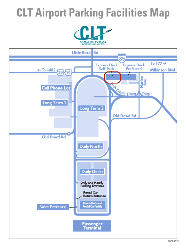 CLT Parking Map | PDF