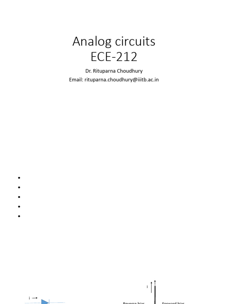 AnalogCircuits Ch1 Diodes Annotated | PDF | Diode | P–N Junction
