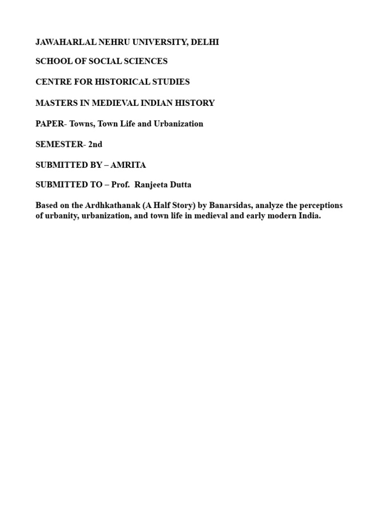 Urban History of India | PDF | Mughal Empire | Religious Conversion