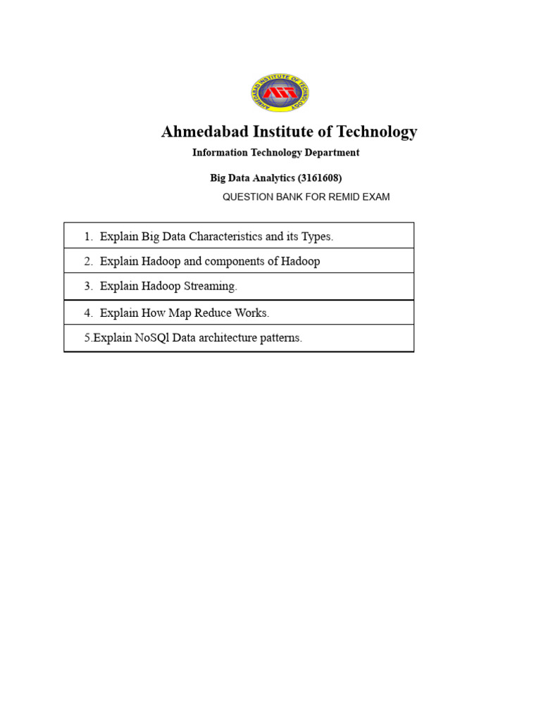 Question Bank-Remid Bda | PDF