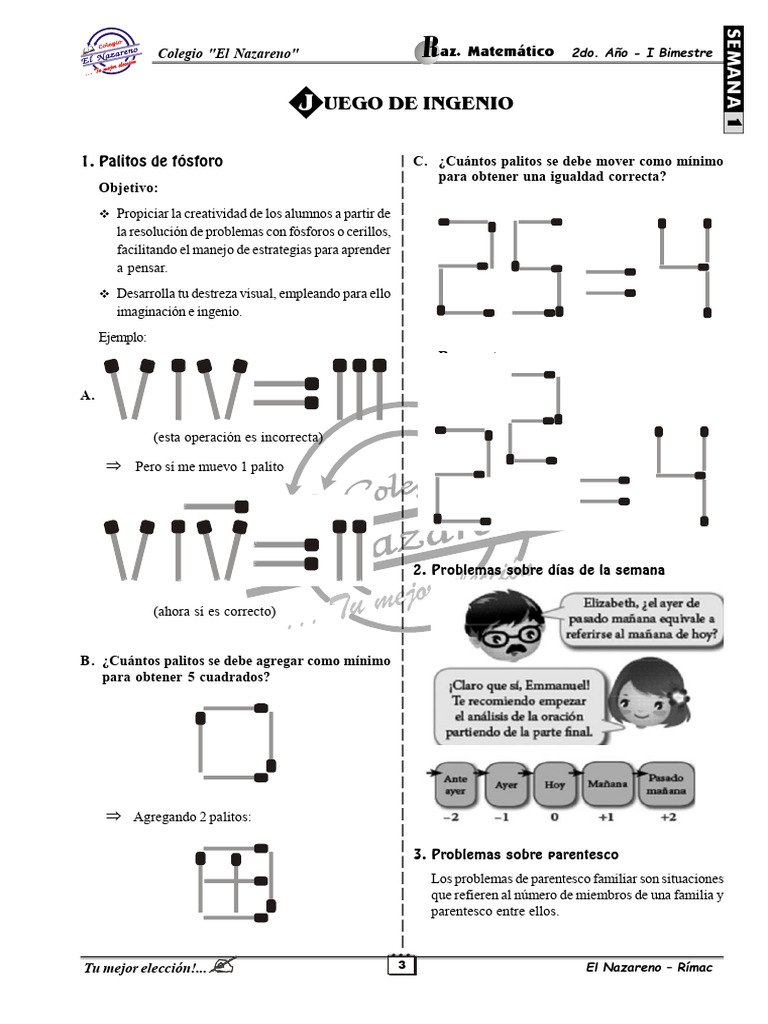 RM 2do b1 s1-8 Teo Aplic Repa | PDF | Ecuaciones | Variable (Matemáticas)