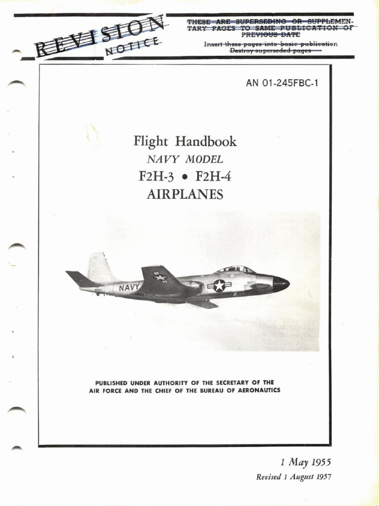 F2H-3 and - 4 Banshee Flight Handbook (Later) | PDF