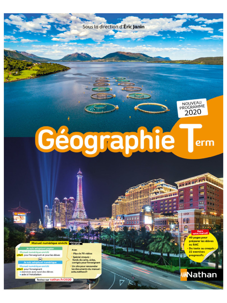 Géographie Terminale - Manuel Élève (Viviane Bories, Thomas Choquet, Lise Fournier Etc.) | PDF