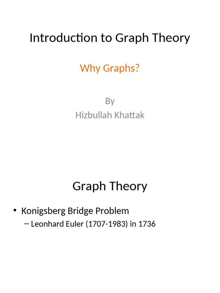 Lec 01 Introduction To Graph Theory | PDF | Graph Theory | Vertex ...