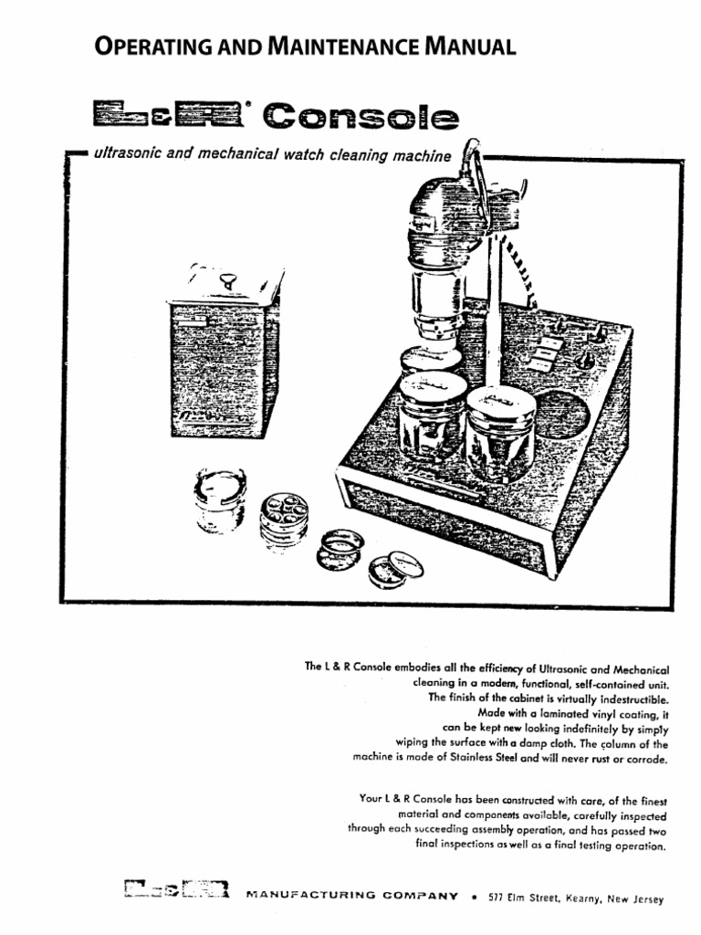 L&R Console Manual | PDF