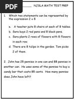 2024 5th Grade Math STAAR Released Test | PDF