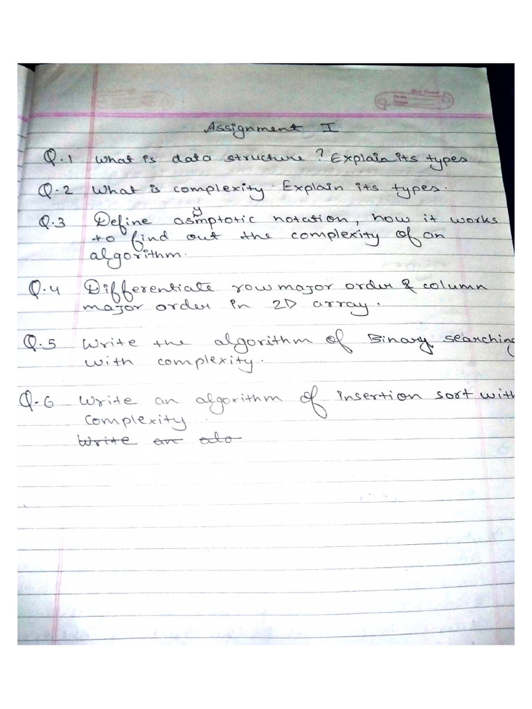 data structure assignment | PDF