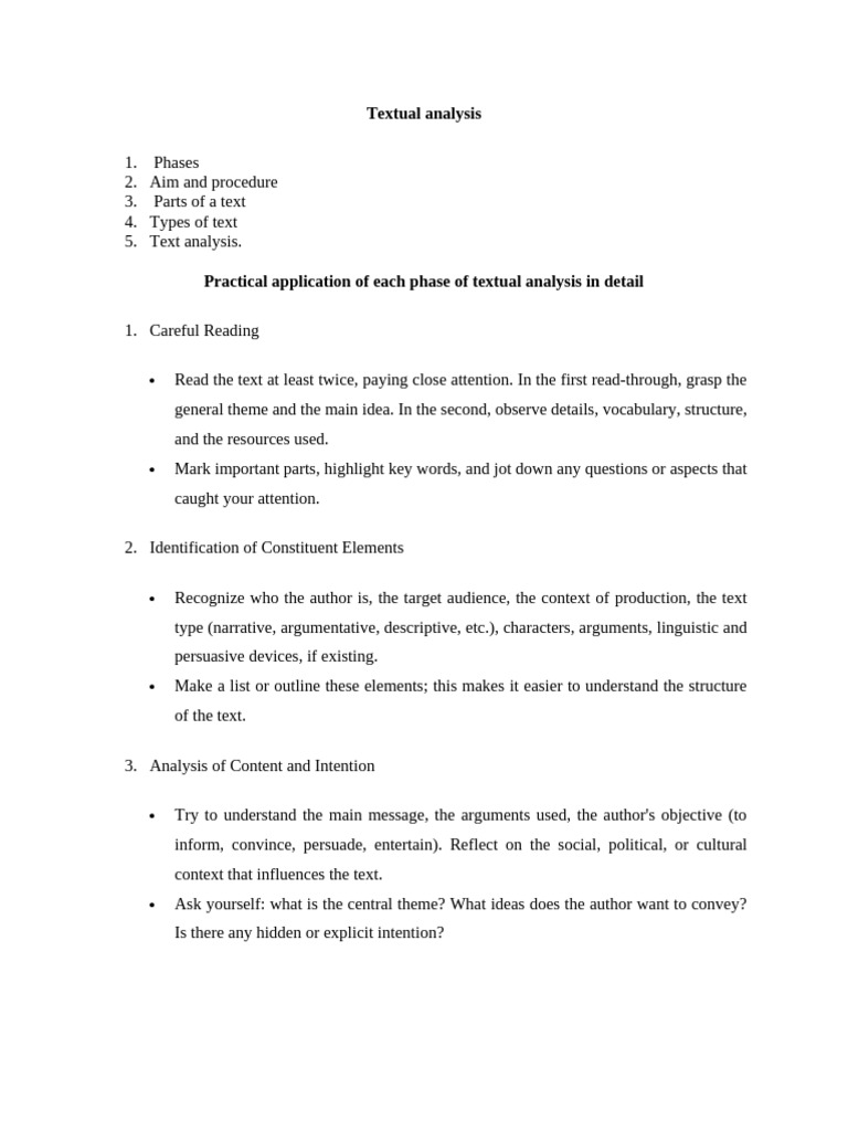 Practical Analysis of A Text | PDF | Argument | Narrative