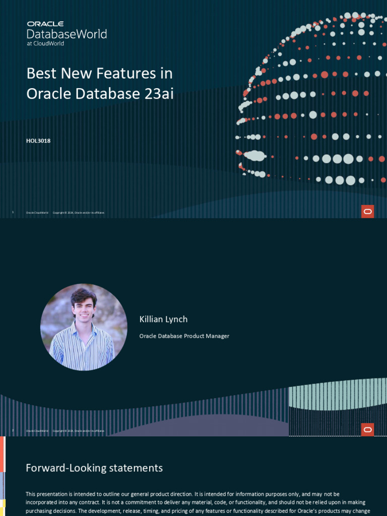 HOL3018 - Hands On Lab Session Oracle Database 23ai Best New Features - 1725977266806001OiqY ...