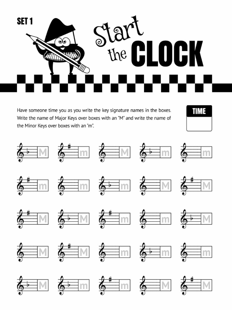 Timed Key Signature Tests | PDF