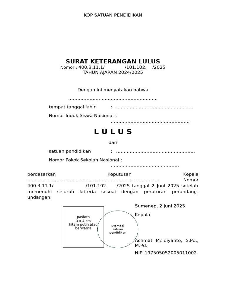 Konsep SKL 2025 | PDF