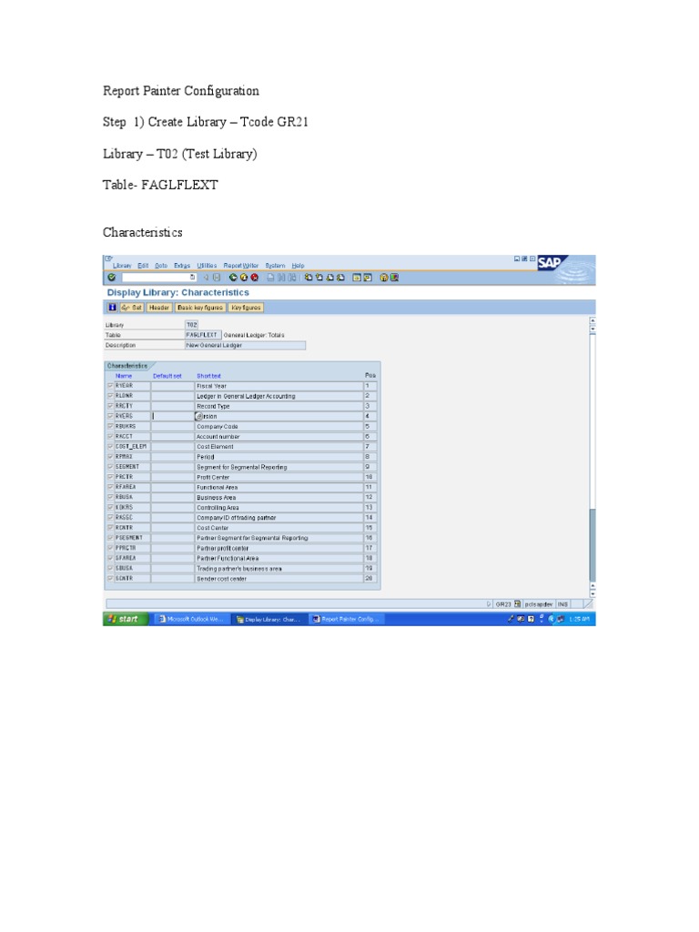 Report Painter Configuration 1 | PDF | Subroutine | Library (Computing)