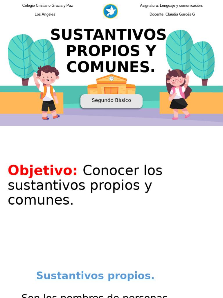 Sustantivos Propios y Comunes. | PDF | Sustantivo | Lingüística