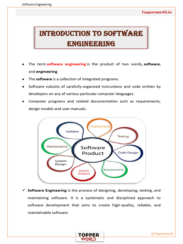 Introduction To Software Engineering | PDF | Software | Software Development