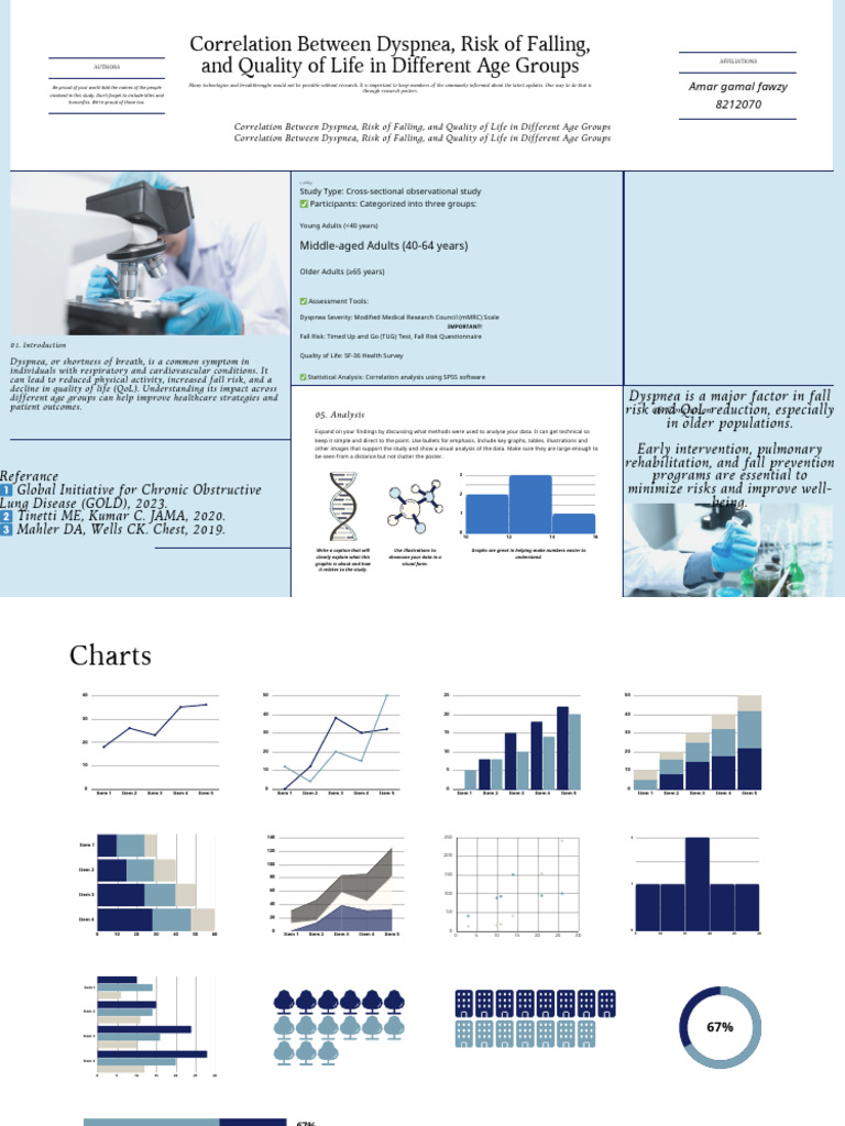 Landscape University Research Poster in White Blue Contemporary ...
