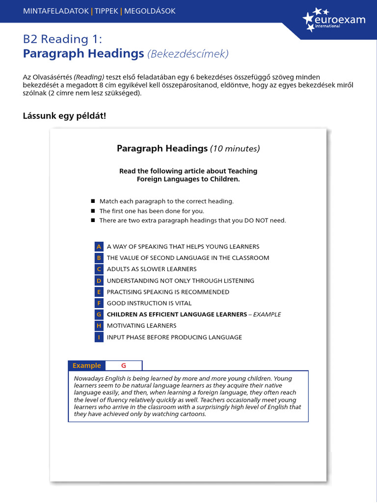 Read1 Paragraph-Headings b2 | PDF