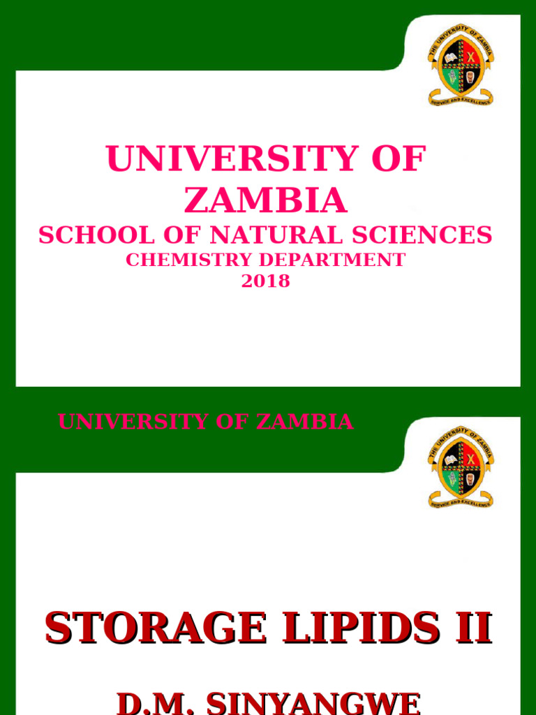 Module 3 Che 2112 Lipids October 2018 Lect 1-1 | PDF | Triglyceride | Lipid