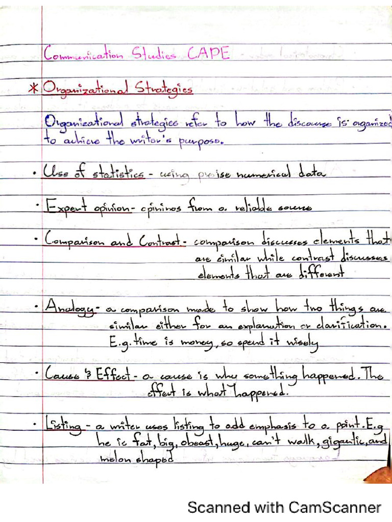 Communication Studies Notes | PDF
