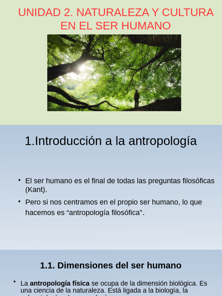 UD2 Nat y Cult Oxf | PDF | Antropología | Evolución humana