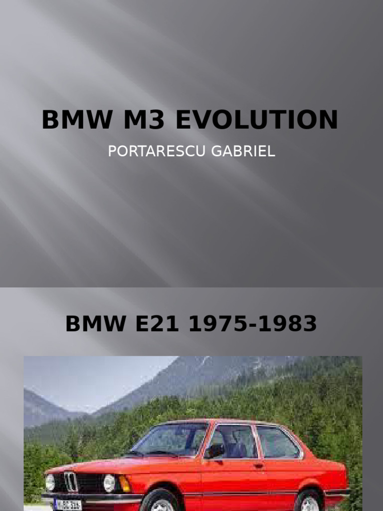 Bmw m3 Evolution | PDF