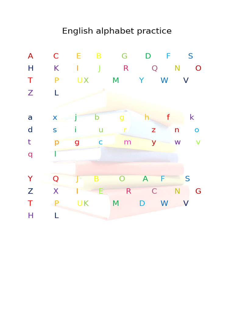 English Alphabet Practice | PDF