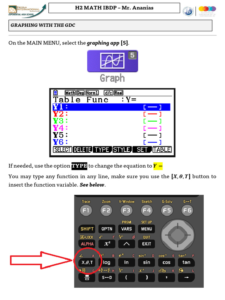 Casio - Graphing With The GDC | PDF