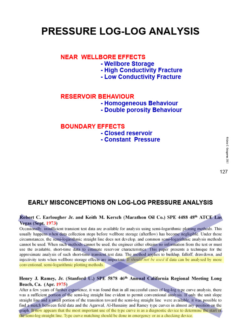 Log-Log Pressure Analysis Techniques | PDF | Petroleum Reservoir