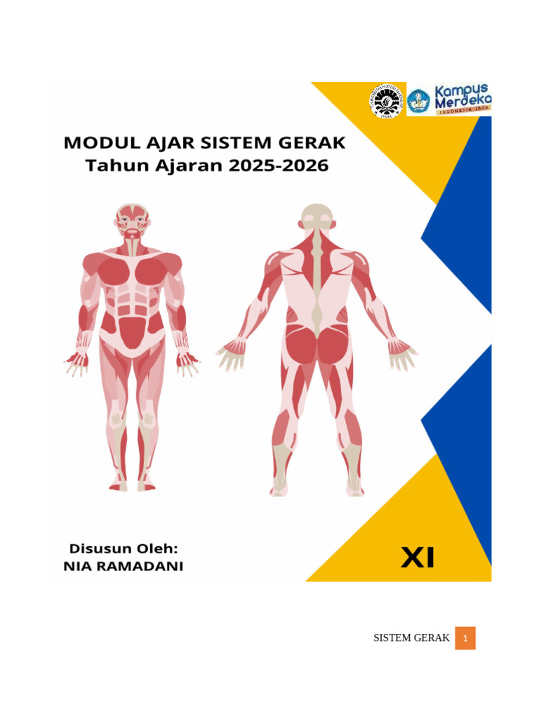 MODUL AJAR SISTEM GERAK NIA. | PDF
