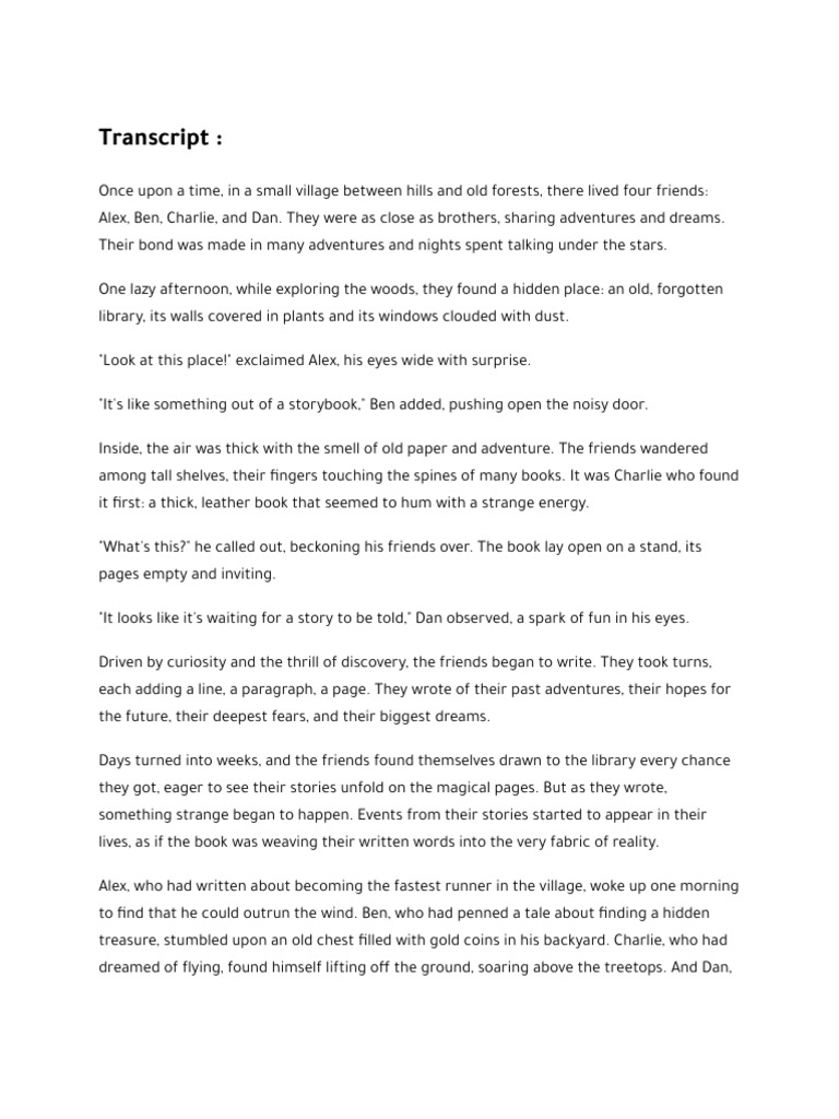 The Tale That Came To Life | PDF