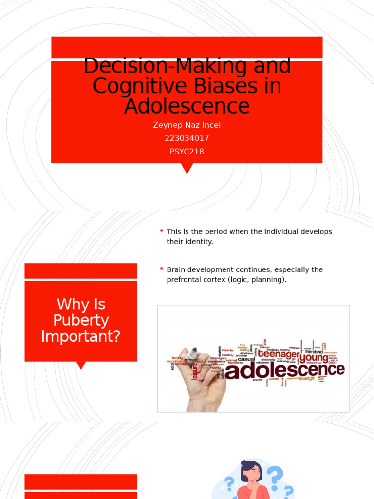 Decision-Making and Cognitive Biases in Adolescence | PDF