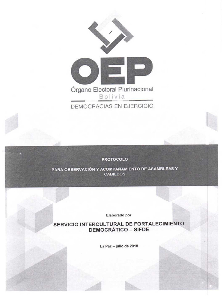 Protocolo Asambleas Cabildos | PDF