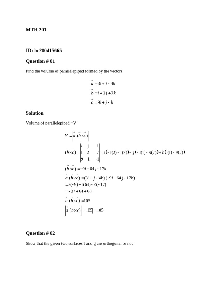 New Assignment 1 Solution | PDF