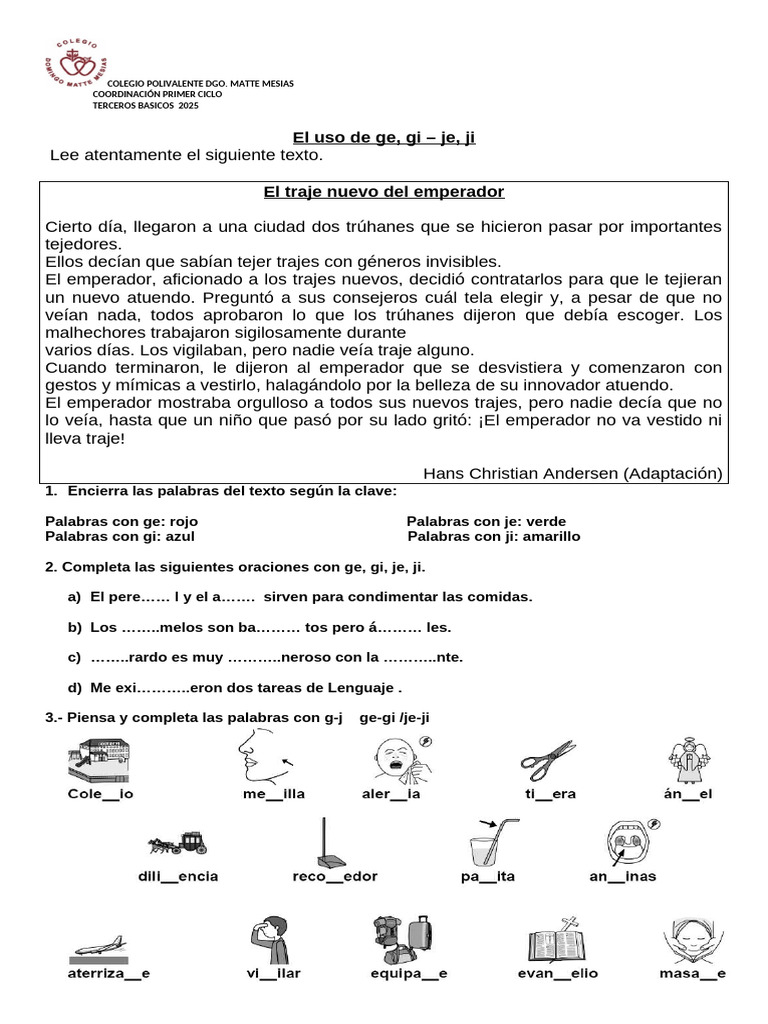 Uso de Ge Gi Je Ji | PDF
