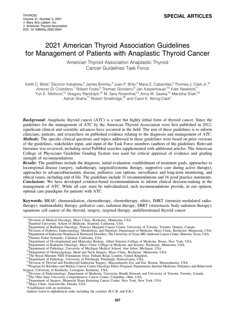 2021_American_Thyroid_Association_Guidelinesfor_Management_of_Patients_with_Anaplastic_Thyroid ...