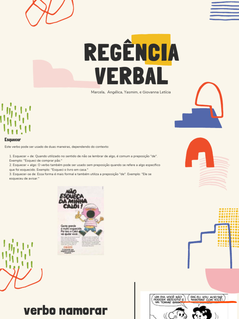 Regência Verbal: Verbos e Preposições | PDF