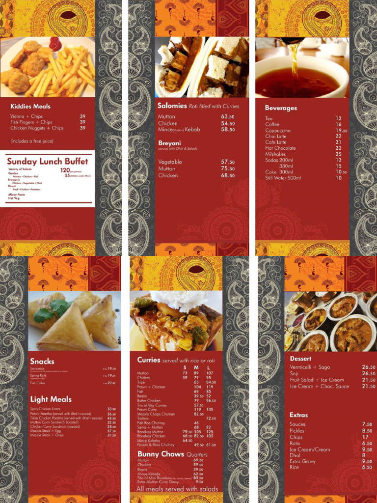 The Burner Menu | PDF