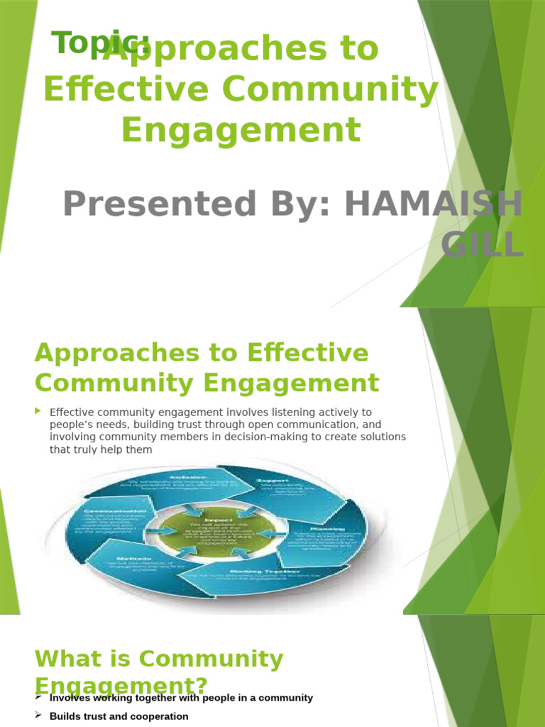 Approaches To Effective Community Engagement | PDF