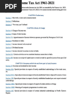 Income Tax Act Sections Overview | PDF | Expense | Capital Gains Tax