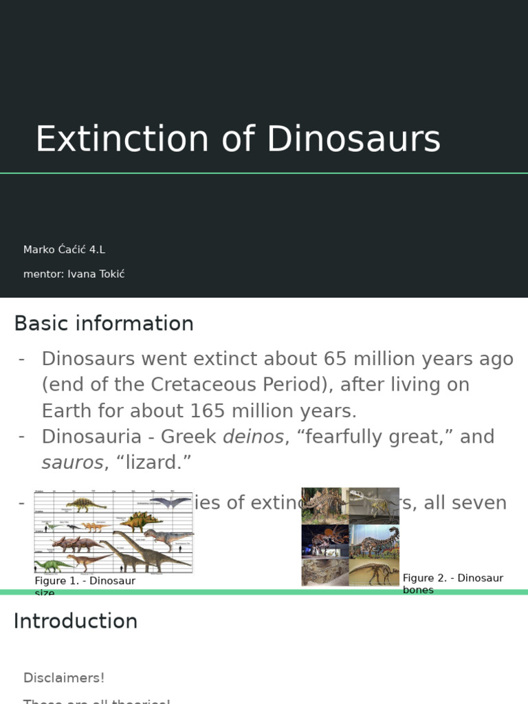 Theories on Dinosaur Extinction | PDF | Dinosaurs | Geology