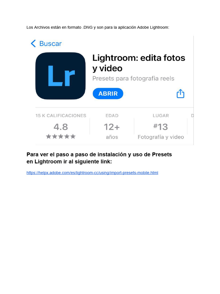 TUTORIAL lightroom | PDF