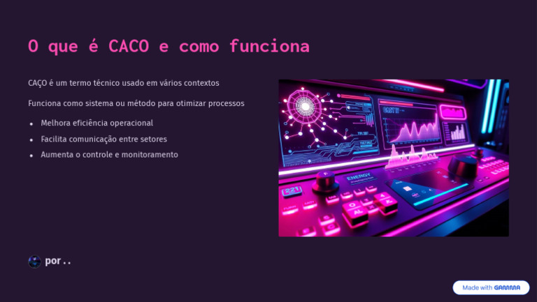 O Que e CACO e Como Funciona | PDF