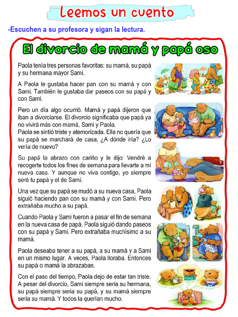 Cuento sobre Paola y su familia | PDF