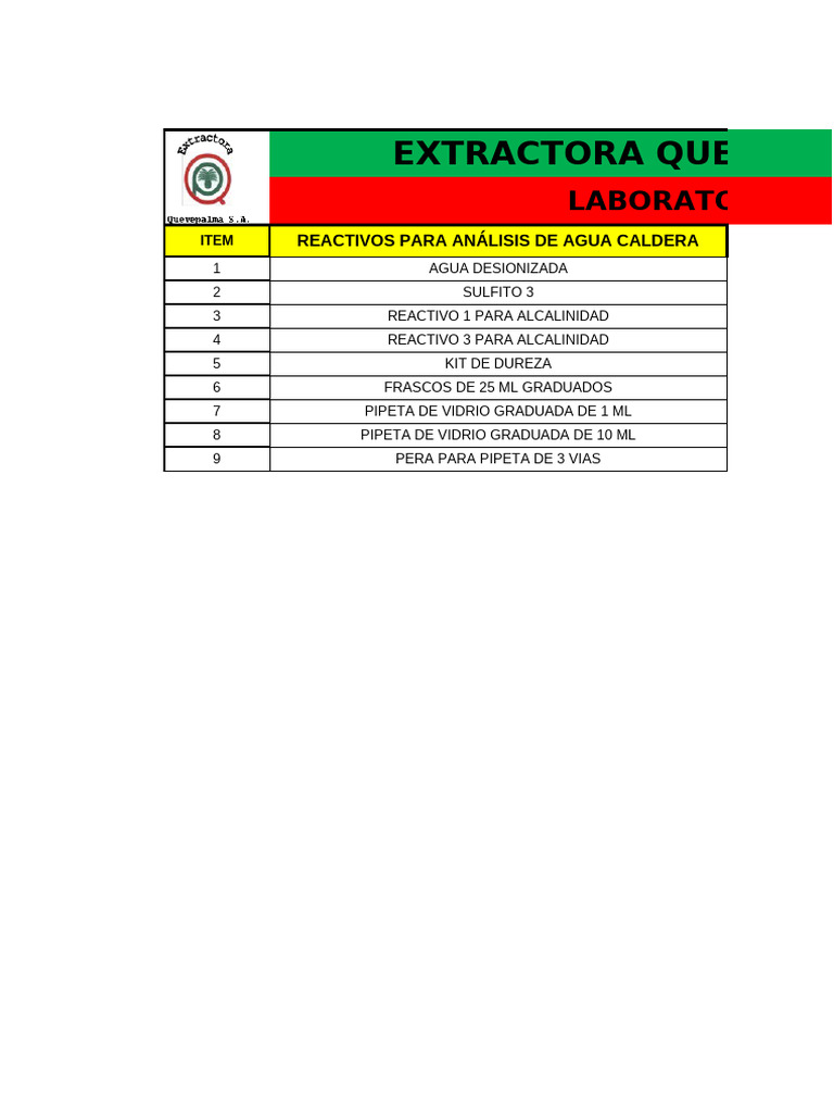 Pedido Laboratorio MARZO 2024 REACTIVOS | PDF
