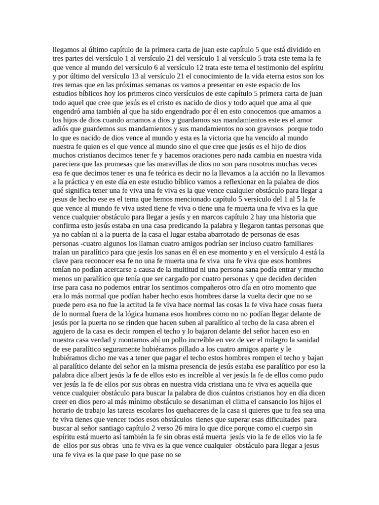 La fe que vence al mundo | PDF | Jesús | Vida eterna (cristianismo)