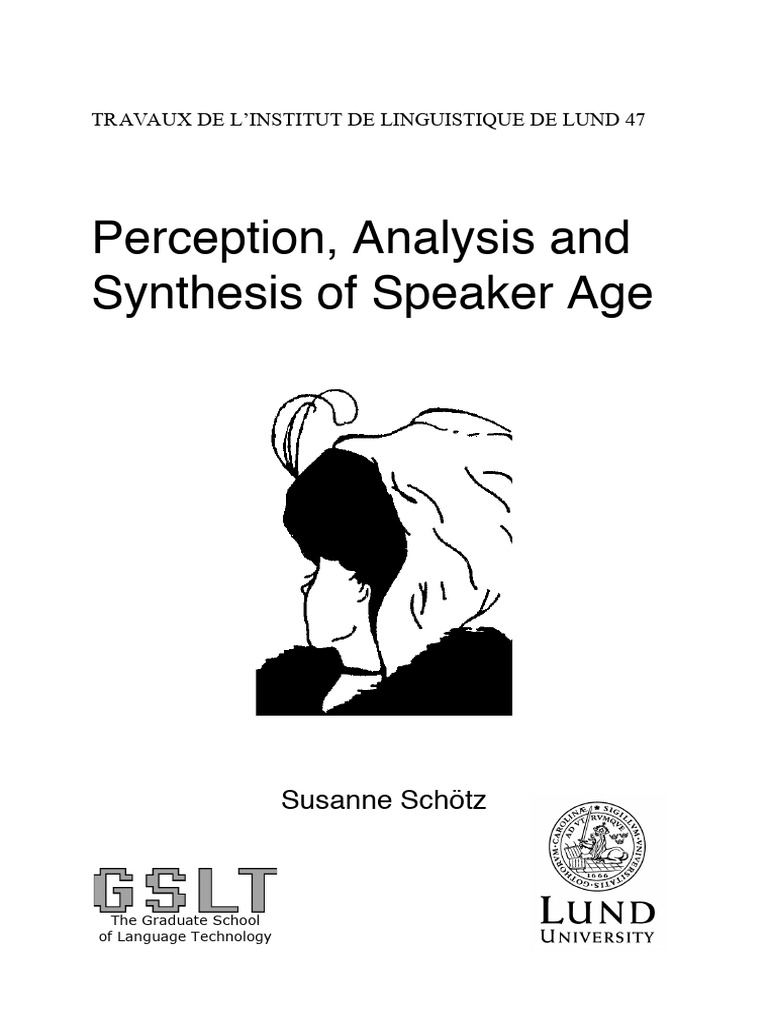 Perception Analysis and Synthesis | PDF | Larynx | Perception